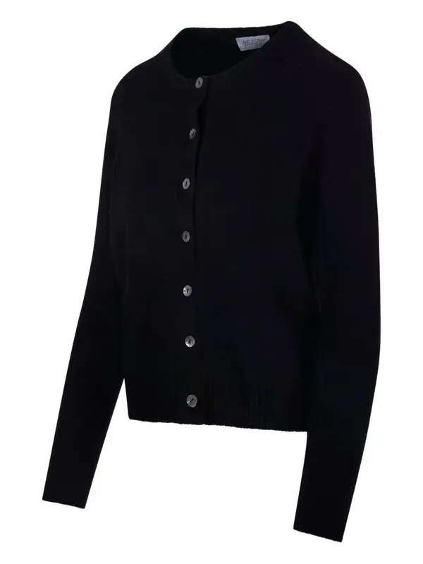 BEYOU Button-front Cardigan - Black