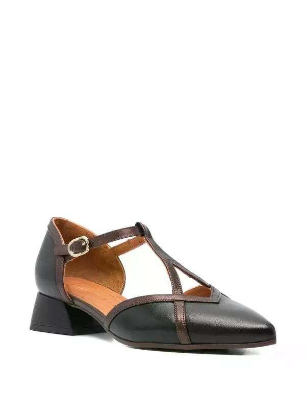 Chie Mihara 35mm Leather T-bar Pumps