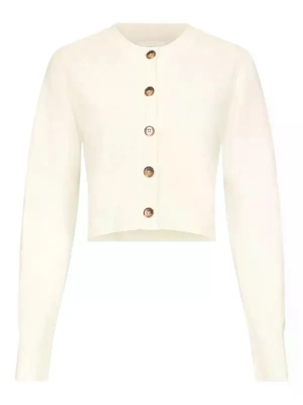 Loulou De Saison Ribbed Cashmere Cardigan - Neutrals