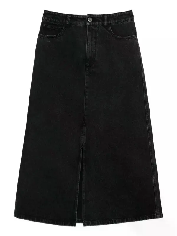 A.p.c. Split-front Denim Midi Skirt