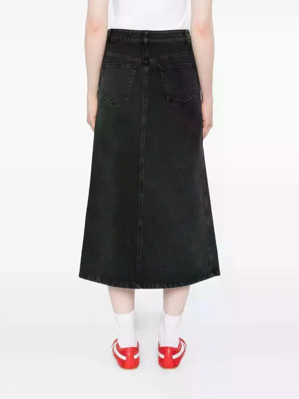 A.p.c. Split-front Denim Midi Skirt