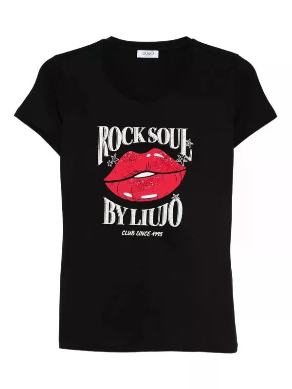 Liu Jo Lips-print T-shirt