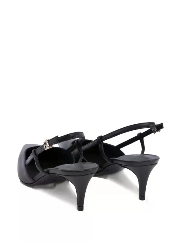 SERGIO LEVANTESI Pointed-toe Slingback Pumps - Black