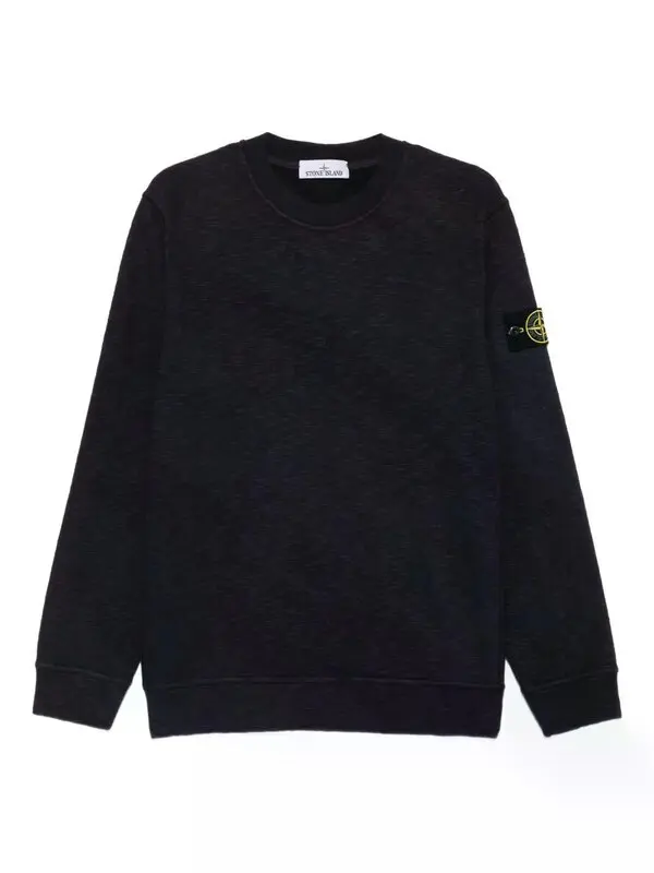 Stone Island Cotton Sweatshirt With Patch Pocket