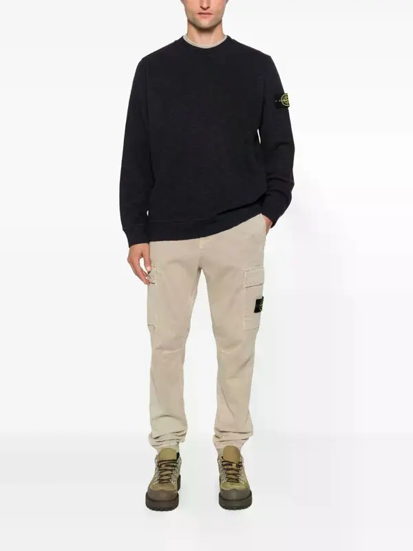 Stone Island Cotton Sweatshirt With Patch Pocket