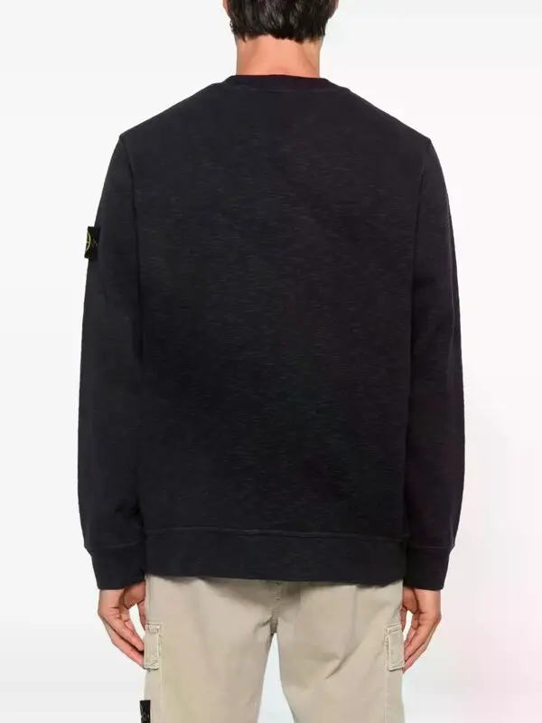Stone Island Cotton Sweatshirt With Patch Pocket