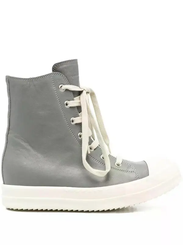 Rick Owens Hollywood Leather High-top Sneakers