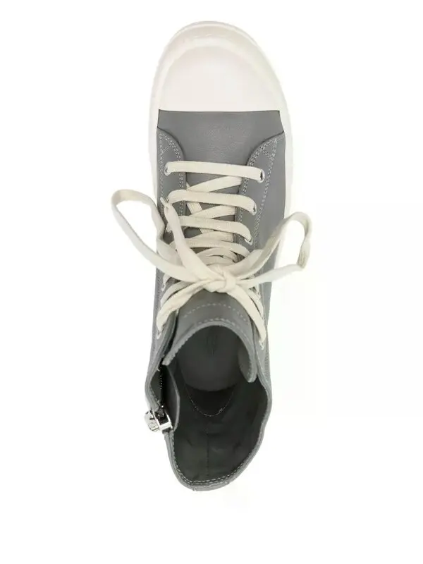 Rick Owens Hollywood Leather High-top Sneakers