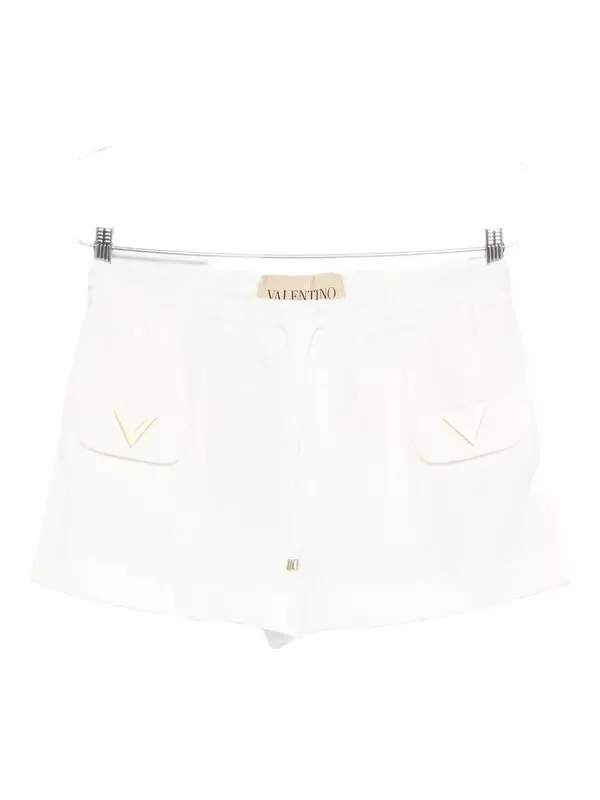Valentino Garavani Pocket-detail Drawstring Shorts - White