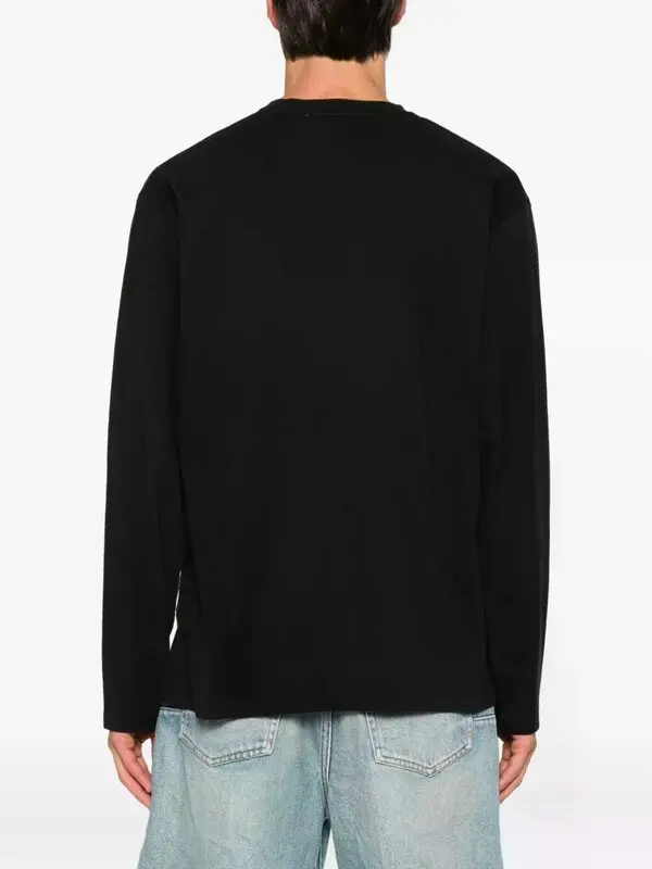 MSGM Logo-print Long-sleeve T-shirt