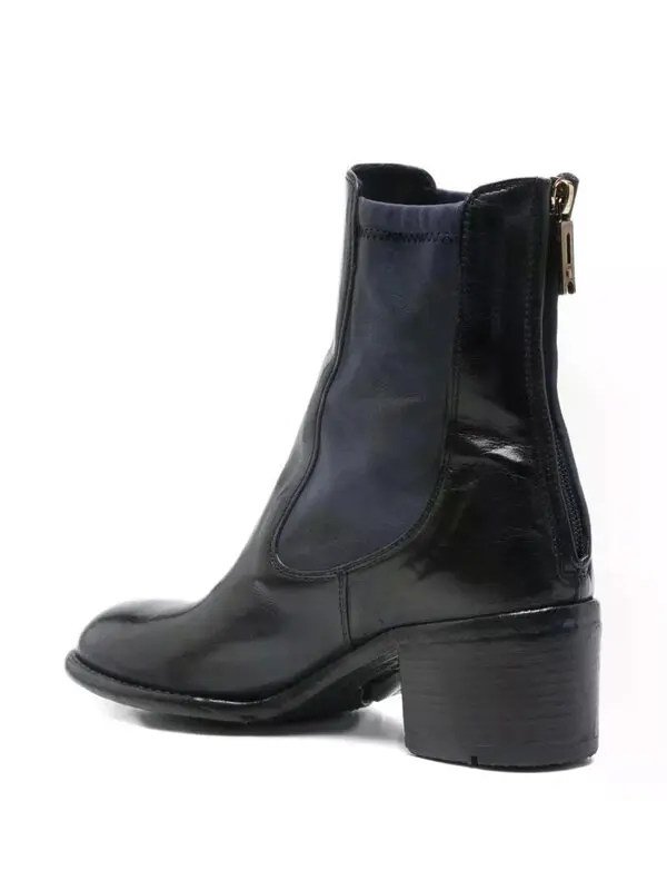 LEMARGO 60mm Leather Zip-fastening Boots - Blue