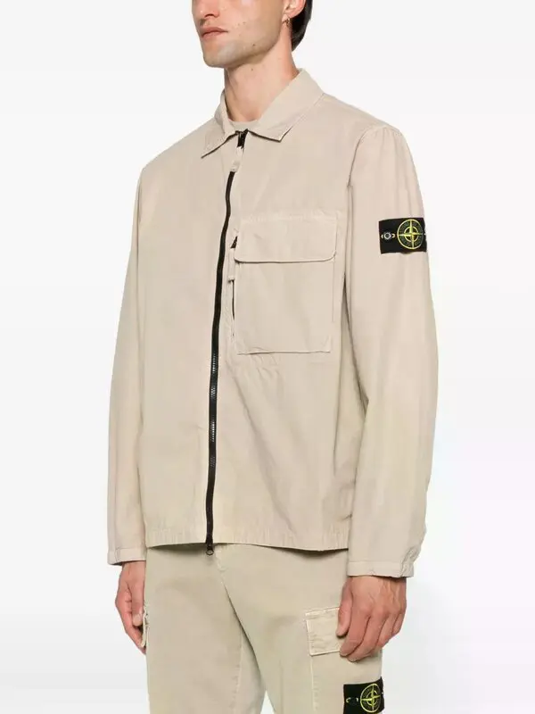Stone Island Zip-front Patch-pocket Jacket
