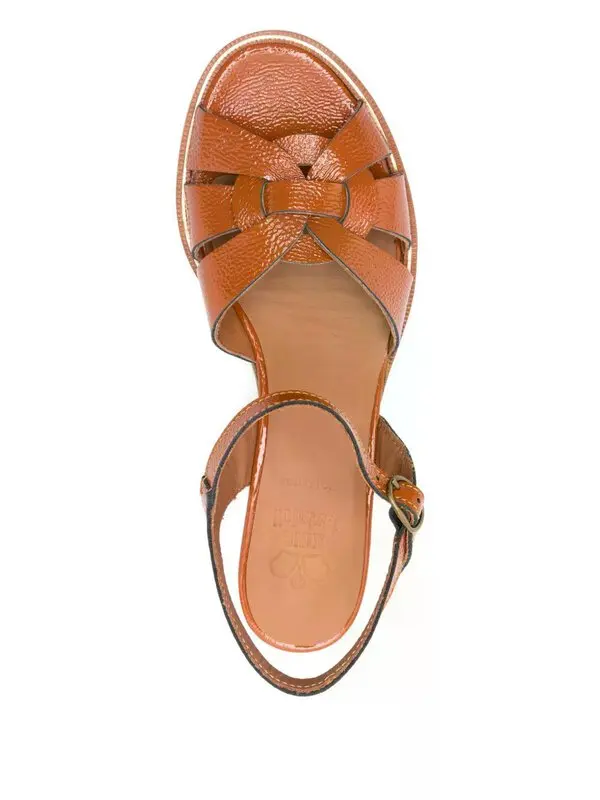 KING TARTUFOLI 50mm Leather Ankle-strap Sandals