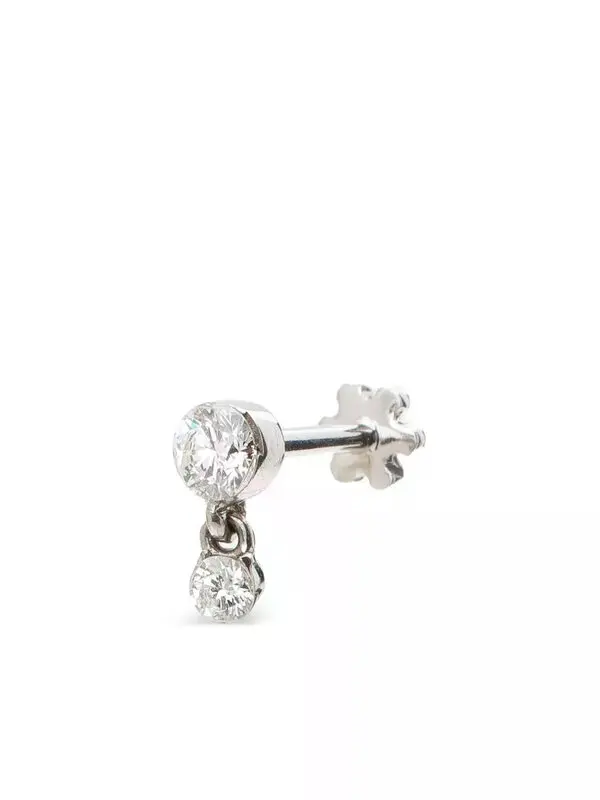 MARIA TASH 18k Gold Diamond Earring - White