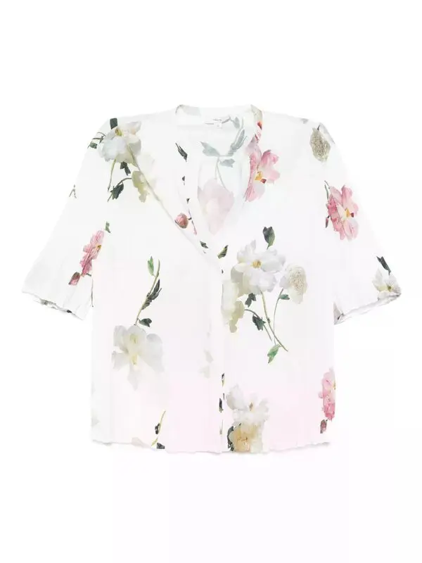Vince Wilted Peony Top - White