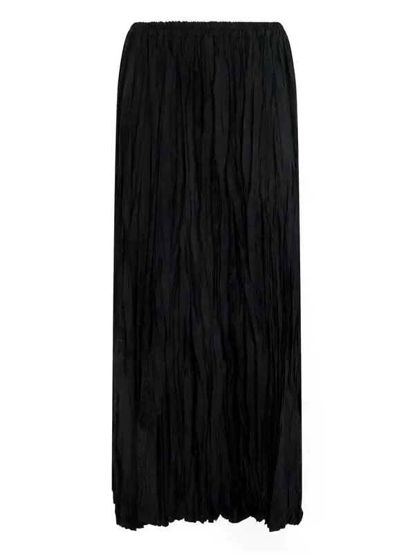 Roberto Cavalli Pleated Midi Skirt - Black