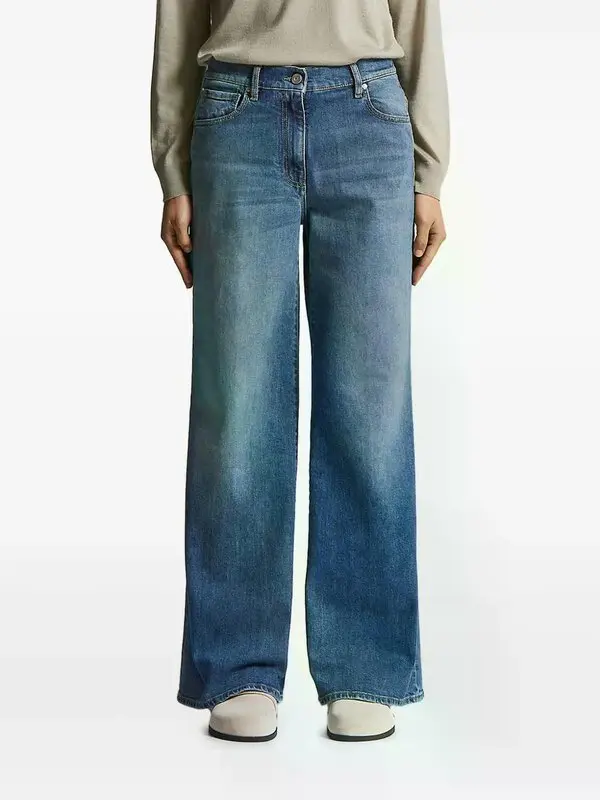Peserico Five-pocket Jeans With Button Fastening