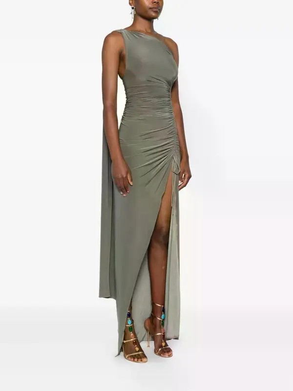ATU BODY COUTURE One-shoulder Midi Dress With Side-slit