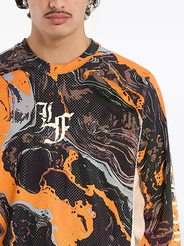 PUMA Marble-print Mesh Jersey