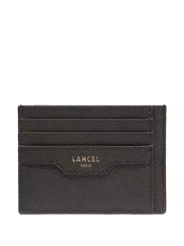 LANCEL Leather Card Holder - Black