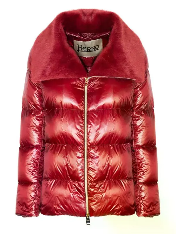 Herno Quilted Puffer Jacket With Trimmed-collar