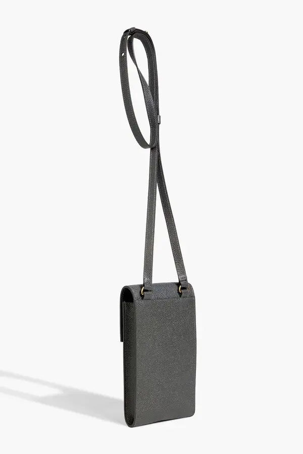 Thom Browne Pebbled Leather Phone Pouch