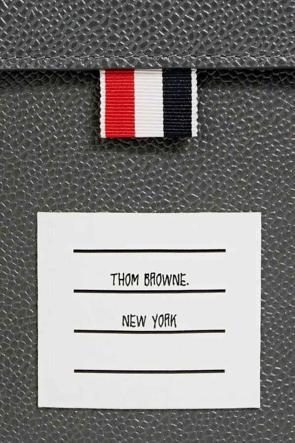 Thom Browne Pebbled Leather Phone Pouch