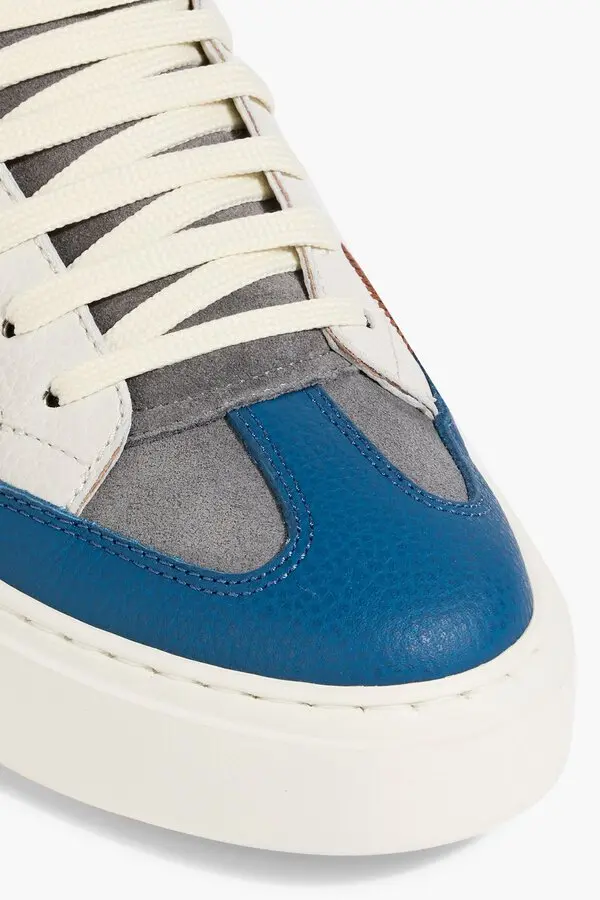 FERRAGAMO Gancini Embroidered Sneakers - Gray