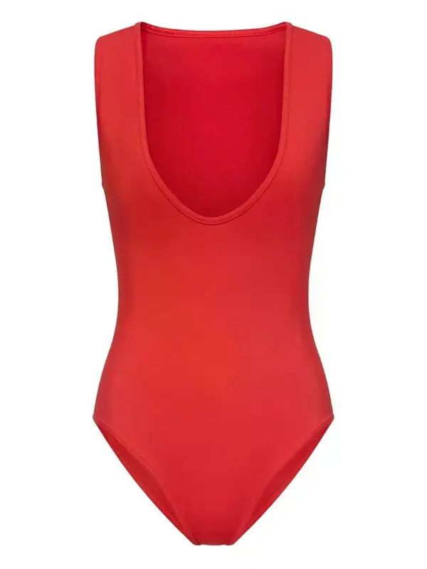 Loulou De Saison Gianna Scoop-neck Swimsuit - Red