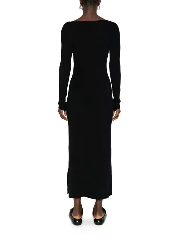 DIESEL® M-oloni Long-sleeve Midi Dress - Black