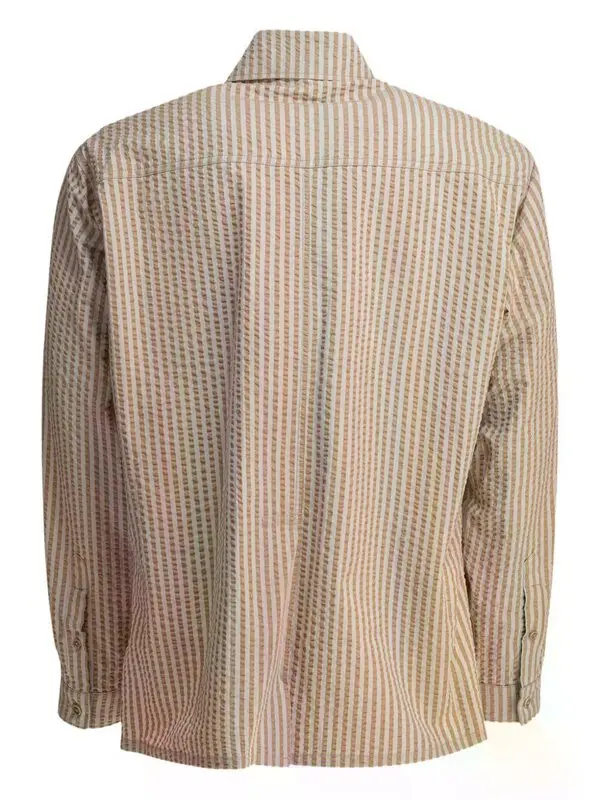 KAPTAIN SUNSHINE Safari Striped-pattern Shirt Jacket