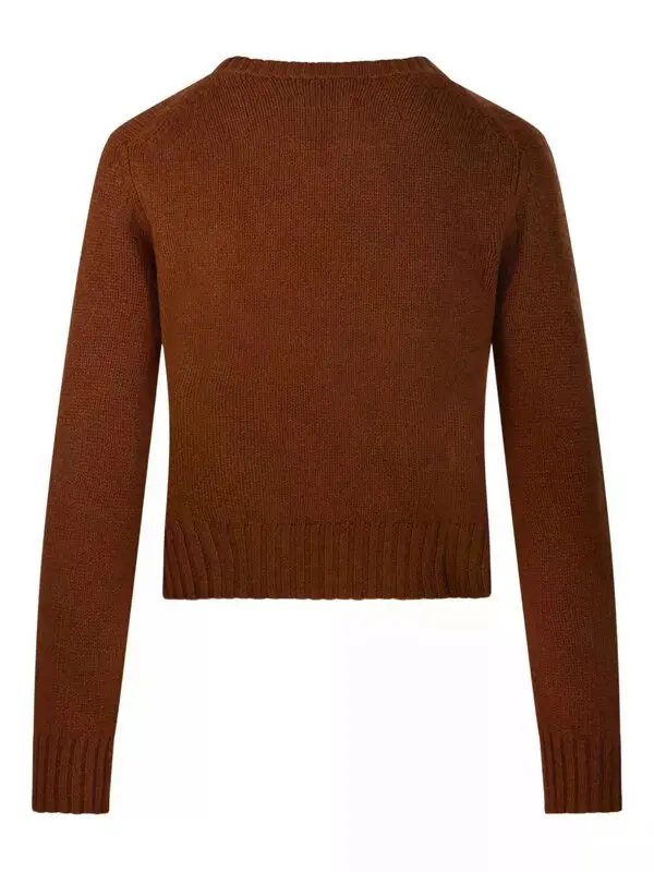 BEYOU Round-neck Ribbed Jumper