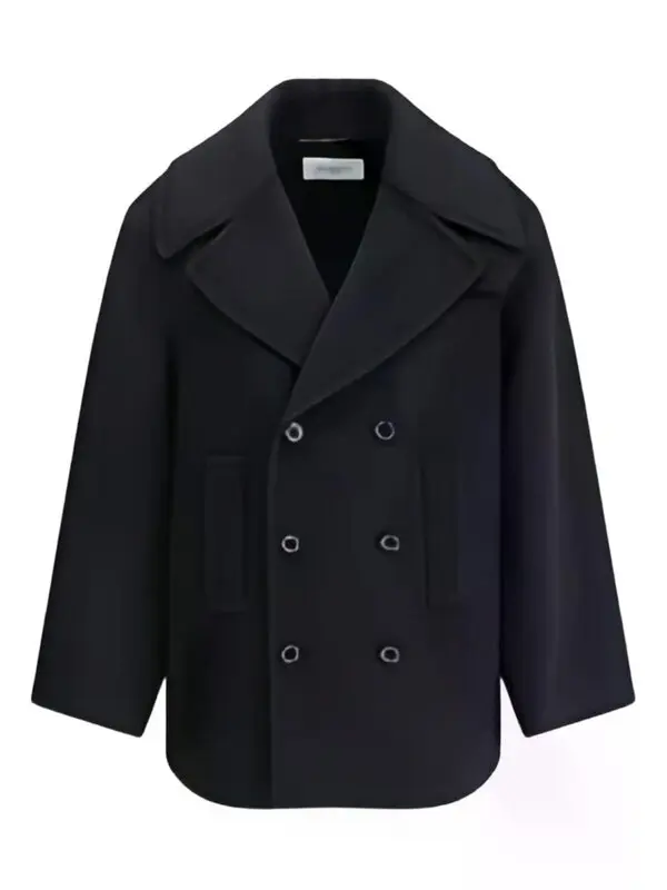 Saint Laurent Caban Coat - Black