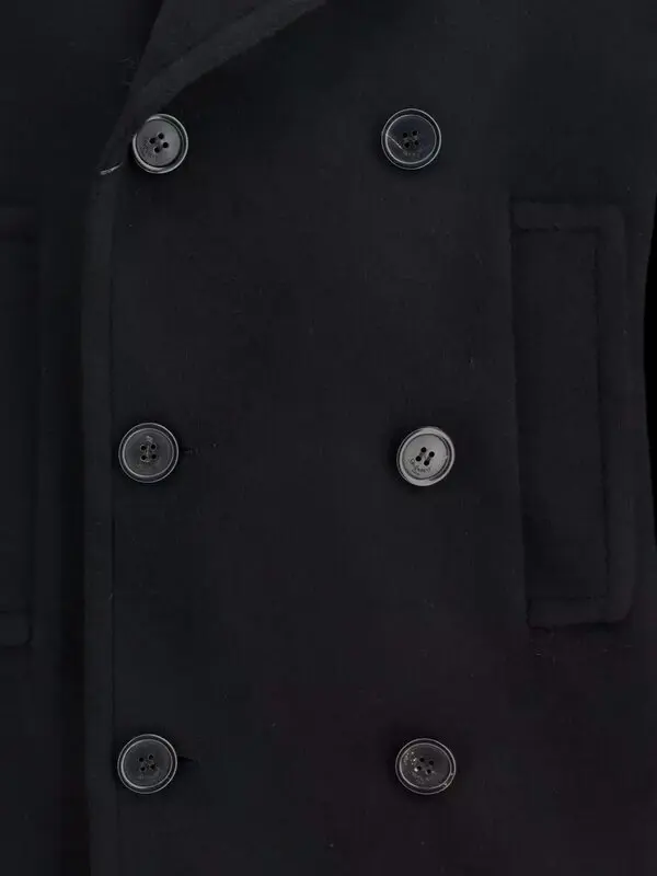 Saint Laurent Caban Coat - Black