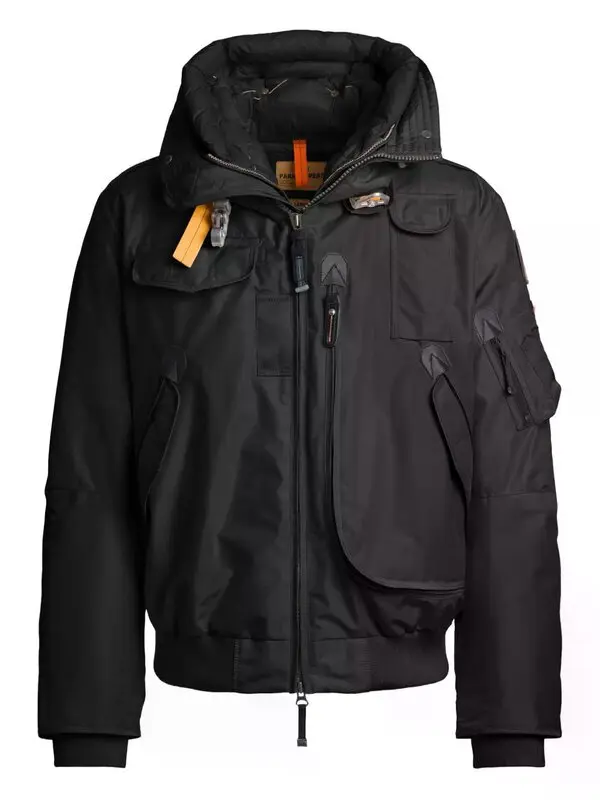 PARAJUMPERS Hooded Bomber Jacket - Black