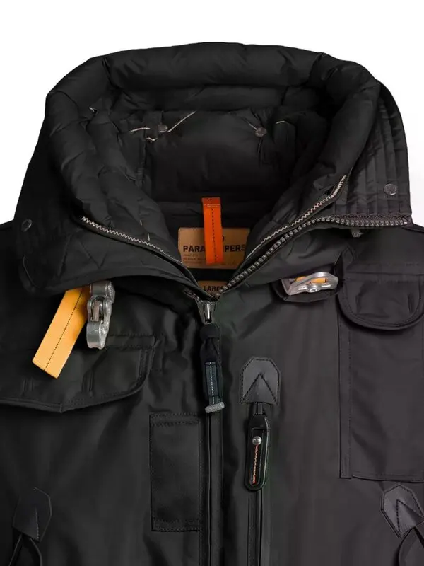 PARAJUMPERS Hooded Bomber Jacket - Black