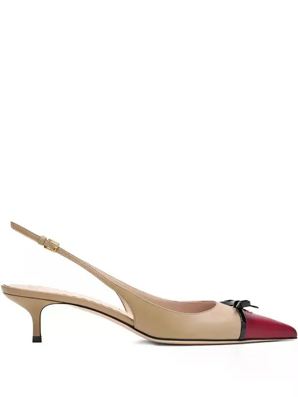 Valentino Garavani 60mm Slingback Bow Pumps