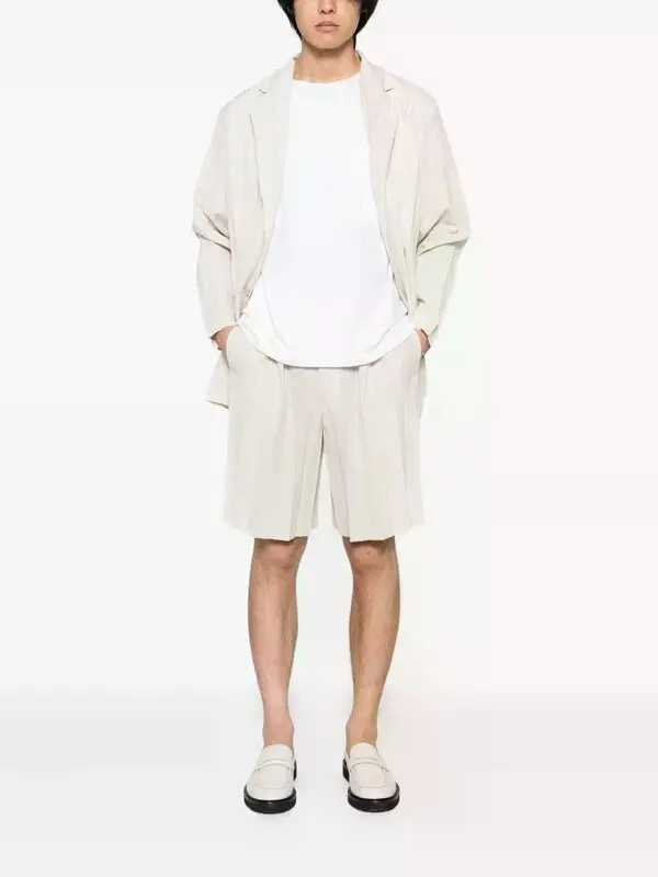 Issey Miyake Edge-ensemble Shorts - Neutrals
