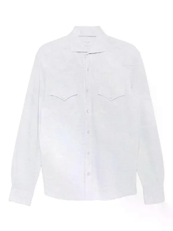 Brunello Cucinelli Double-pocket Cotton Shirt