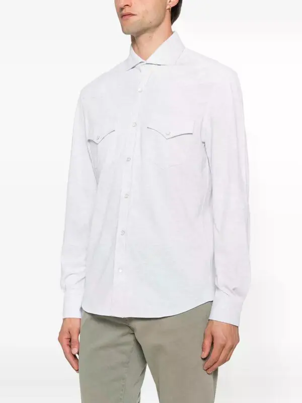 Brunello Cucinelli Double-pocket Cotton Shirt