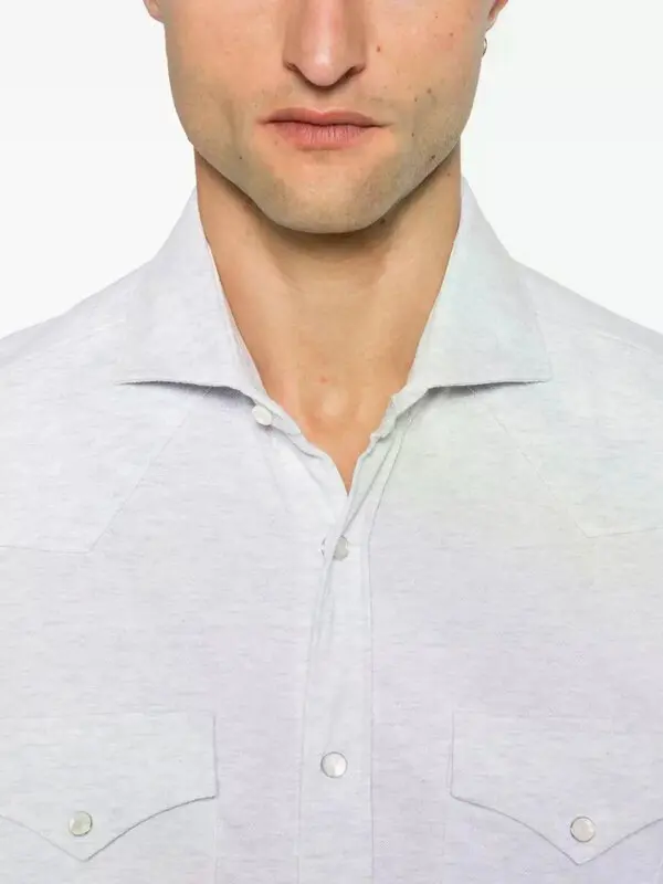 Brunello Cucinelli Double-pocket Cotton Shirt