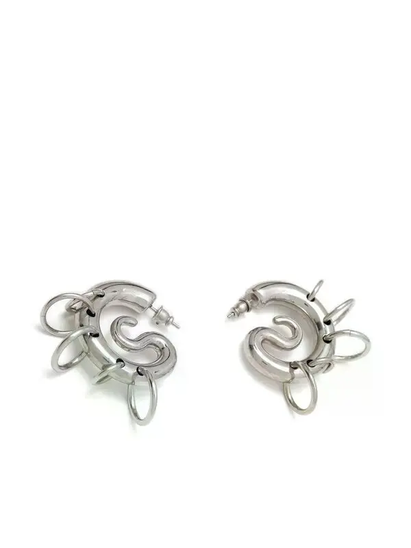 PANCONESI Spiral-ring Hoop Earrings