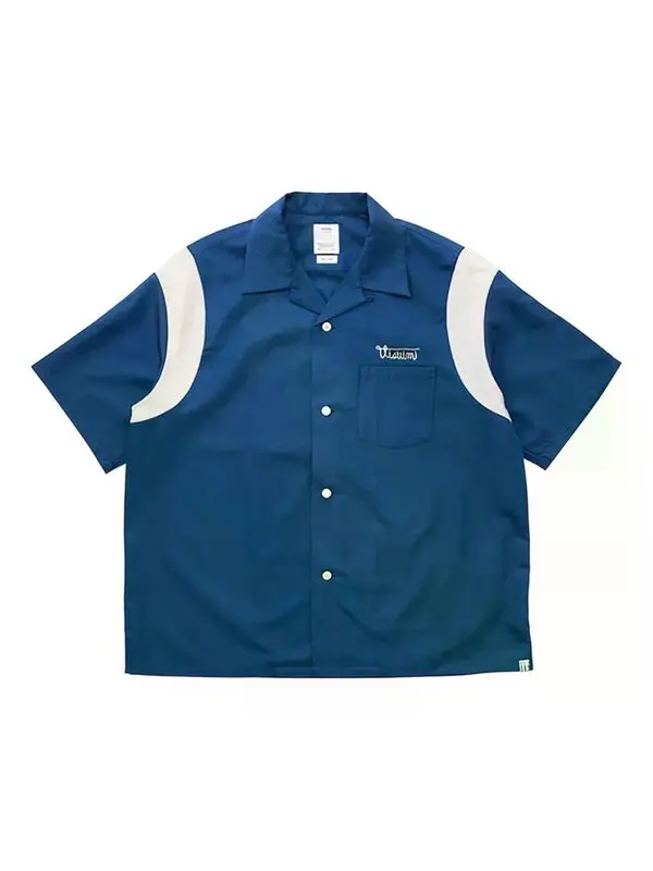 Visvim Douglas Bowling-stripe Shirt - Blue