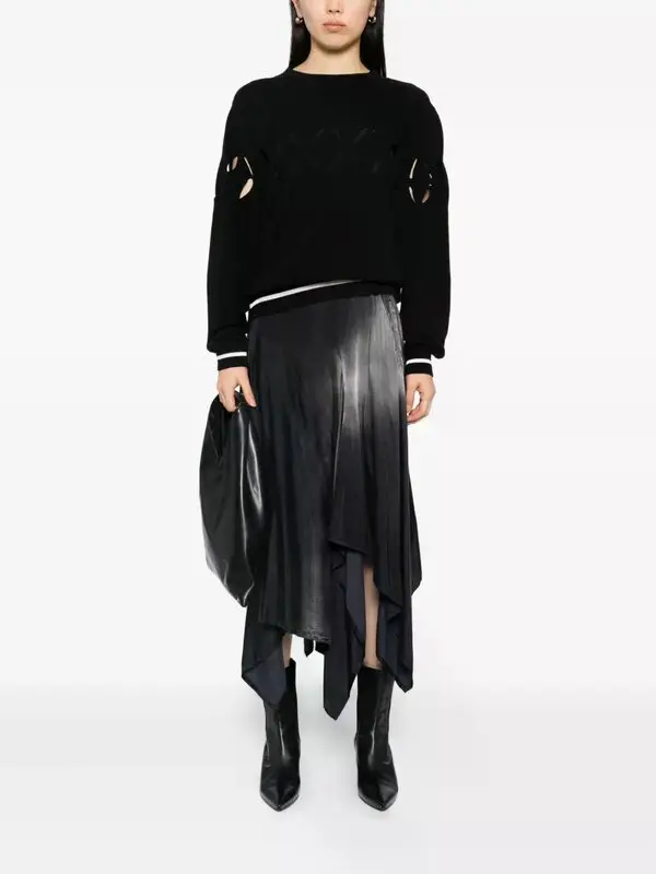 Yohji Yamamoto Asymmetric Mid Skirt