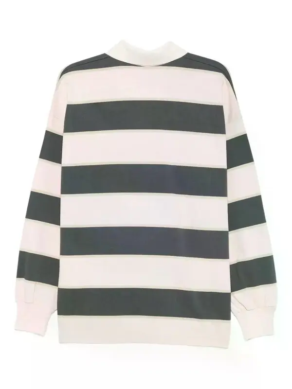 AUTRY Stripe Long-sleeve Polo Shirt
