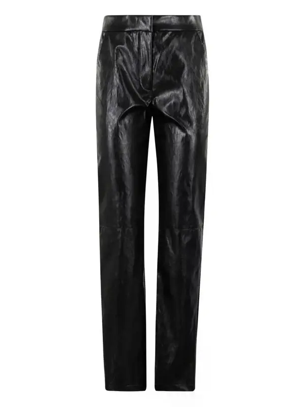 Federica Tosi Leather Paneled Trousers