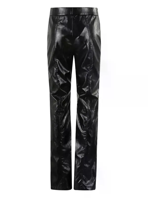 Federica Tosi Leather Paneled Trousers