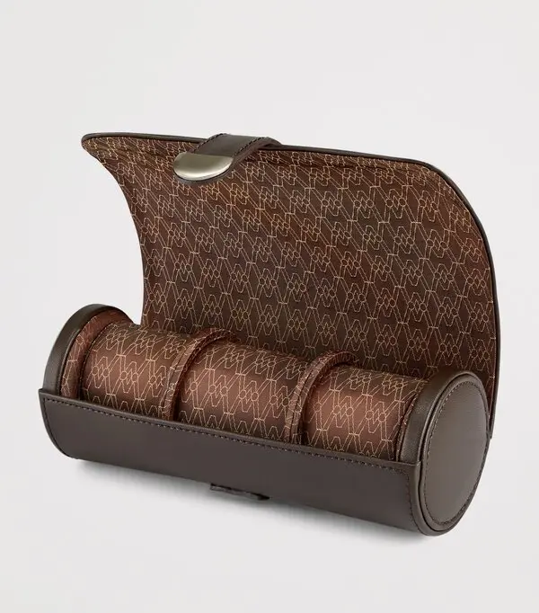Wolf Vegan Earth Triple Watch Roll - Brown