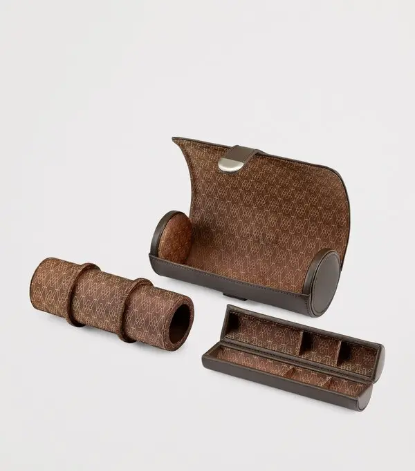 Wolf Vegan Earth Triple Watch Roll - Brown