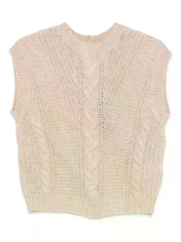 Max Mara Cable-knit Sleeveless Vest